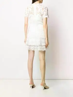 Simkhai Lace Panelled Crepe Dress