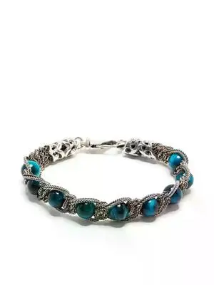 Emanuele Bicocchi Shamballa Bead Bracelet - Silver