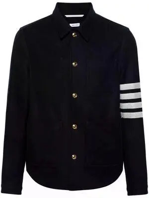 Thom Browne 4-bar Felted Shirt Jacket