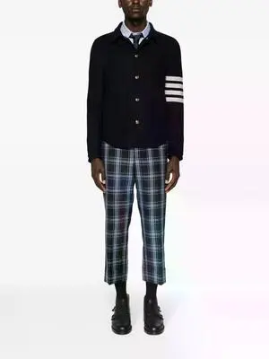 Thom Browne 4-bar Felted Shirt Jacket