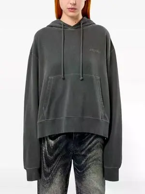 Camper Logo Embroidered Cotton Hoodie - Grey