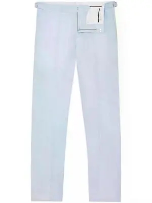 Orlebar Brown Orlebar Brown Griffon Tailored Linen Trousers Blue