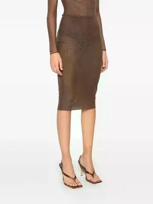ATU BODY COUTURE Mesh Midi Skirt