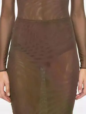 ATU BODY COUTURE Mesh Midi Skirt