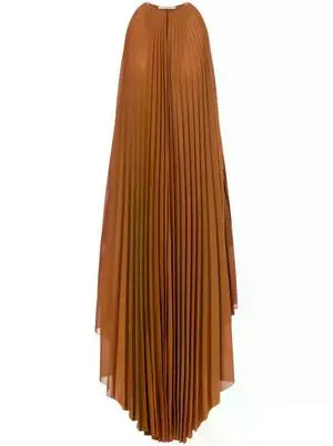 Philosophy Di Lorenzo Serafini Pleated Sleeveless Dress - Brown
