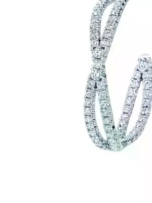 Kwiat 18kt White Gold Diamond Fidelity Petite Hoop Earrings - Silver