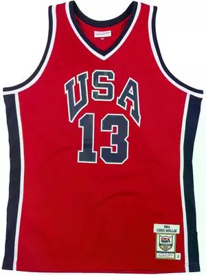 Mitchell & Ness 1984 Chris Mullin Usa Basketball University Authentic Jersey - Red
