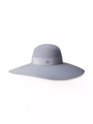 MAISON MICHEL Maison Michel Blanche Fur Felt Hat Grey