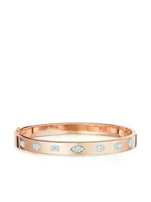 Kwiat 18kt Rose Gold Diamond Bangle - Pink