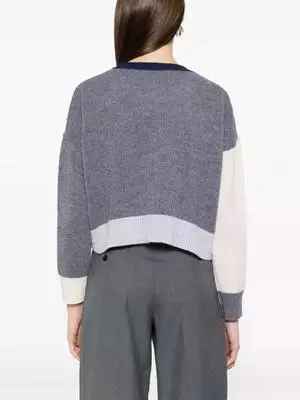 Marni Colour-block Crew Neck Cardigan