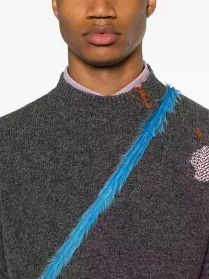 Marni Shetland Jumper With Ripped Detailing