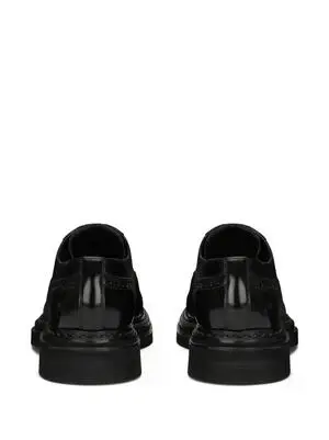 Dolce & Gabbana Brushed Calfskin Oxford Shoes With Brogue Detailing