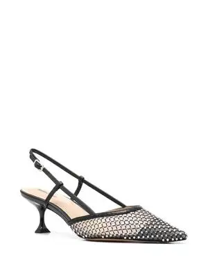 Lola Cruz 60mm Carmen Pumps With Crystal Embellishment