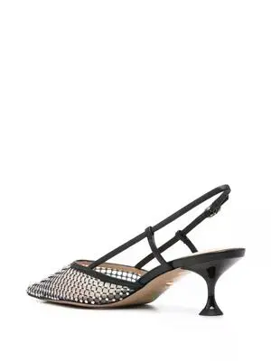 Lola Cruz 60mm Carmen Pumps With Crystal Embellishment