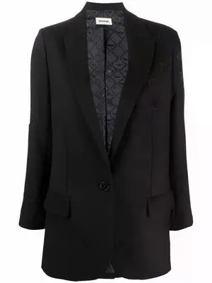 Zadig&Voltaire Viva Crystal-star Blazer - Black