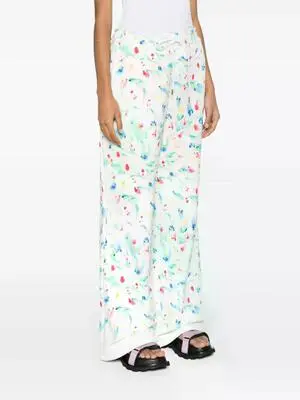 Marni Floral Print Cotton Track Pants
