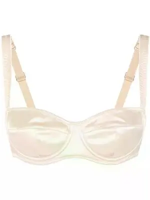 Dolce & Gabbana Satin Balconette Bra - Neutrals