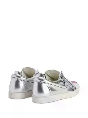 GIUSEPPE ZANOTTI Nicki Zip-up Sneakers - Silver