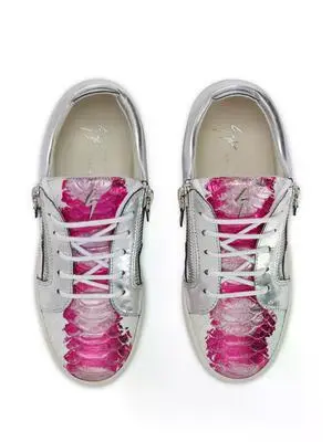 GIUSEPPE ZANOTTI Nicki Zip-up Sneakers - Silver