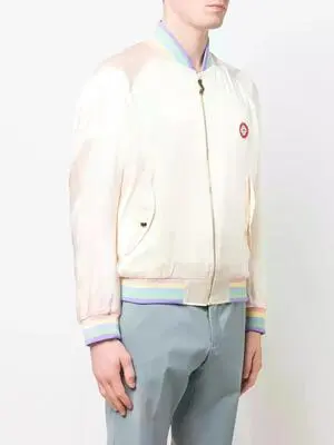 Casablanca Silk Logo-embroidered Bomber Jacket