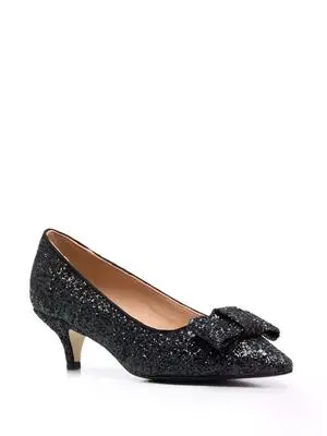 AGE OF INNOCENCE Jacqueline 50mm Bow-embellished Pumps