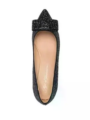 AGE OF INNOCENCE Jacqueline 50mm Bow-embellished Pumps