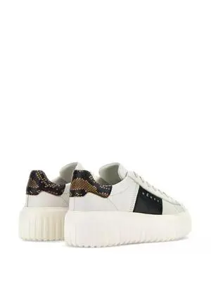 Hogan Paneled Platform Sneakers - White