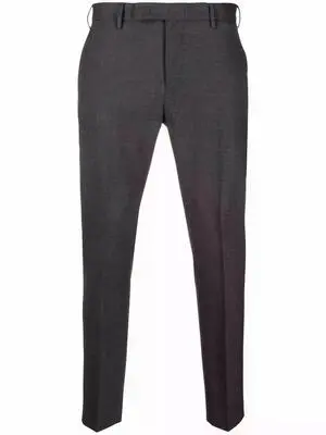 PT TORINO PT Torino Pressed-Crease Charm-Detail Tailored Trousers Grey