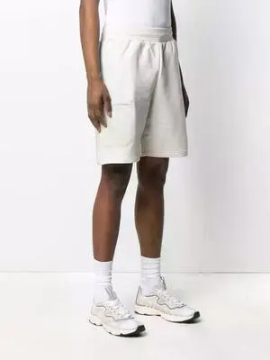 A-COLD-WALL* Embroidered Logo Cotton Track Shorts - Neutrals