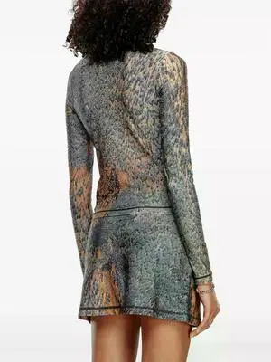 DIESEL® Graphic Print Long Sleeve Top