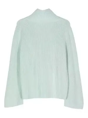 FORTE_FORTE Crossover Neck Chunky-knit Jumper