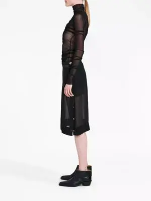 Proenza Schouler Chiffon Semi-sheer Wrap Skirt