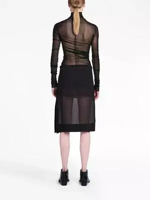 Proenza Schouler Chiffon Semi-sheer Wrap Skirt