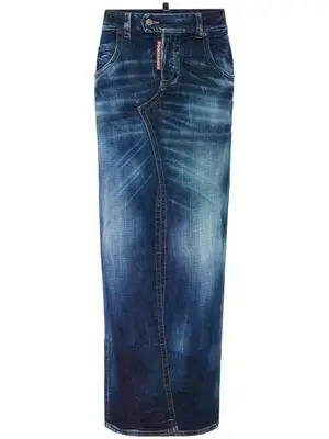 Dsquared2 Denim Maxi Skirt - Blue