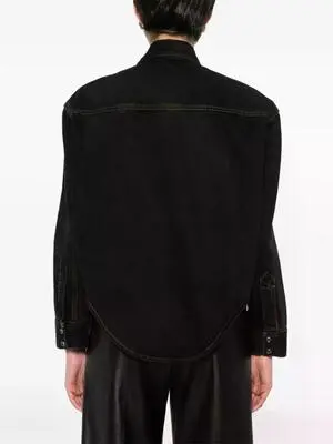 Wardrobe.NYC Curved Hem Denim Jacket