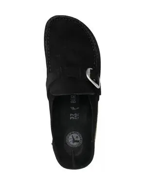 BIRKENSTOCK Closed-toe Suede Mules - Black