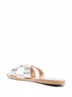 ANCIENT GREEK SANDALS Metallic Leather-strap Sandals