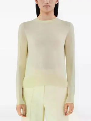 Adam Lippes Fine-knit Crew Neck Jumper - Yellow