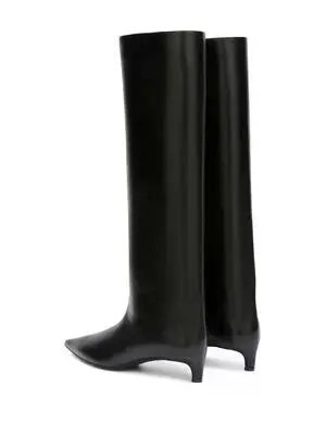 JIL SANDER Knee-high Leather Boots - Black