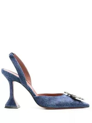 Amina Muaddi 95mm Begum Slingback Pumps