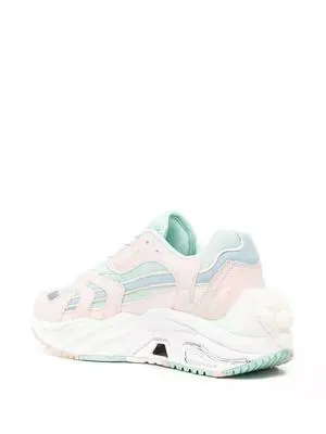 PLEIN SPORT Panelled Chunky Lace-up Sneakers - Blue