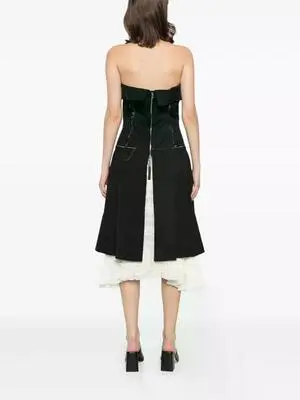 Rokh Lace Detailed Strapless Dress