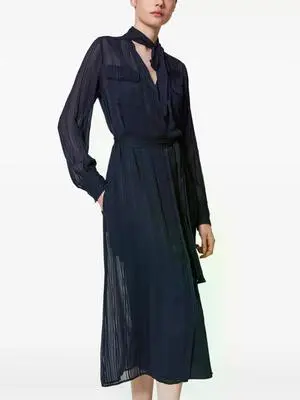 TWINSET Georgette Shirt Dress - Blue