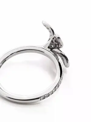 Pasquale Bruni 18kt White Gold Petit Garden Diamond Ring