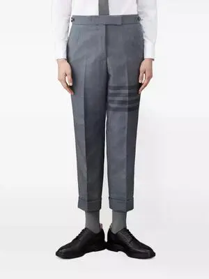 THOM BROWNE 4-Bar Cropped Trousers