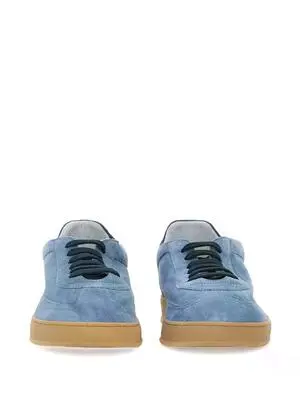 SOLDINI80 Suede Round Toe Sneakers - Blue