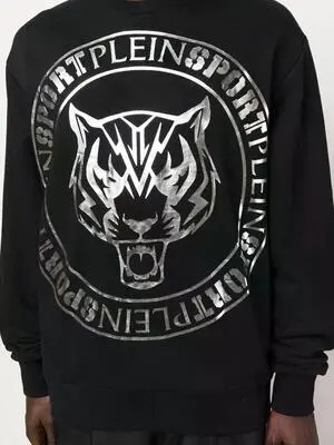 PLEIN SPORT Tiger Logo Print Sweatshirt
