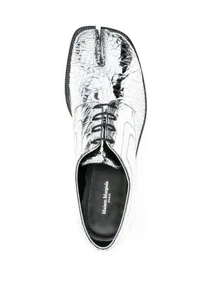 MAISON MARGIELA Tabi Mirror-effect Lace-up Brogues