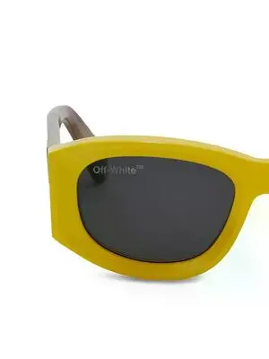 Off-White Yellow Tinted Sunglasses