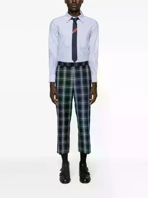 Thom Browne Armband-embellished Cotton Shirt - Blue